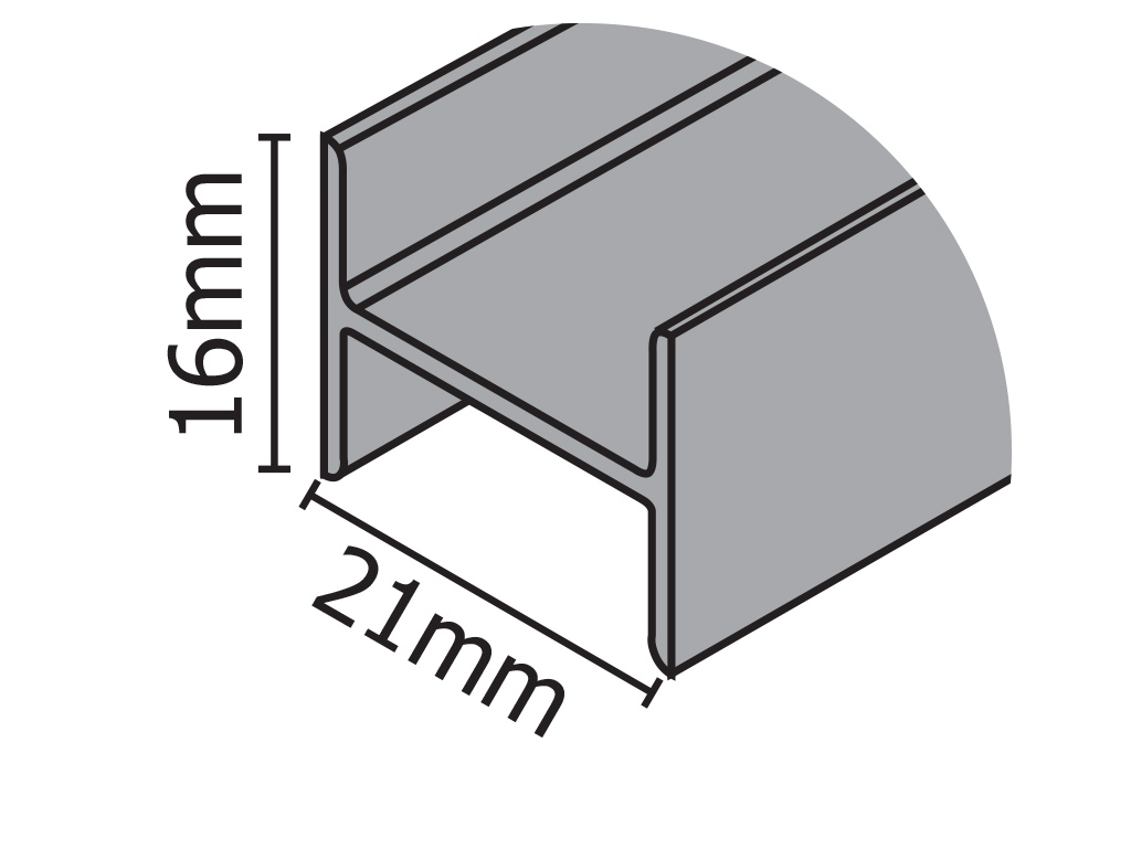 Door Panel Connector Natural 4m | Ney Ireland