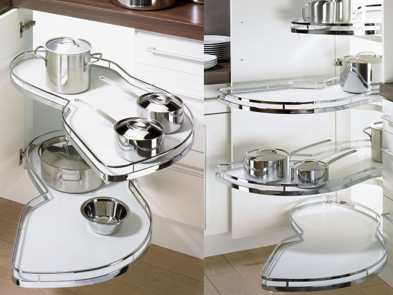 Hettich LeMans II Shelf Sets | Corner Solutions | Kitchen Storage ...