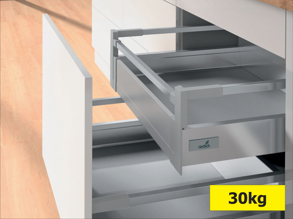 Atira 144mm Height Internal Drawer Aluminium Front Panel | Woodworking ...