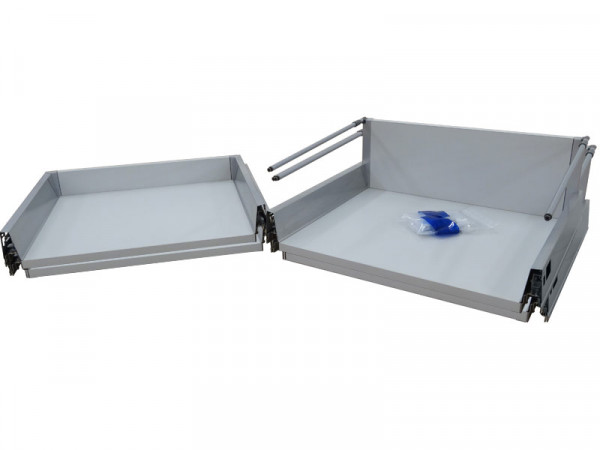 Starbox Pre-Assembled Drawer System Depth 450mm Silver - Complete Set ...