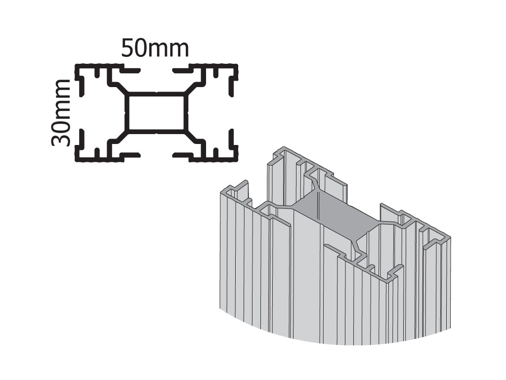Main Construction Strut Grey 3M | AMS - Modular Storage System ...