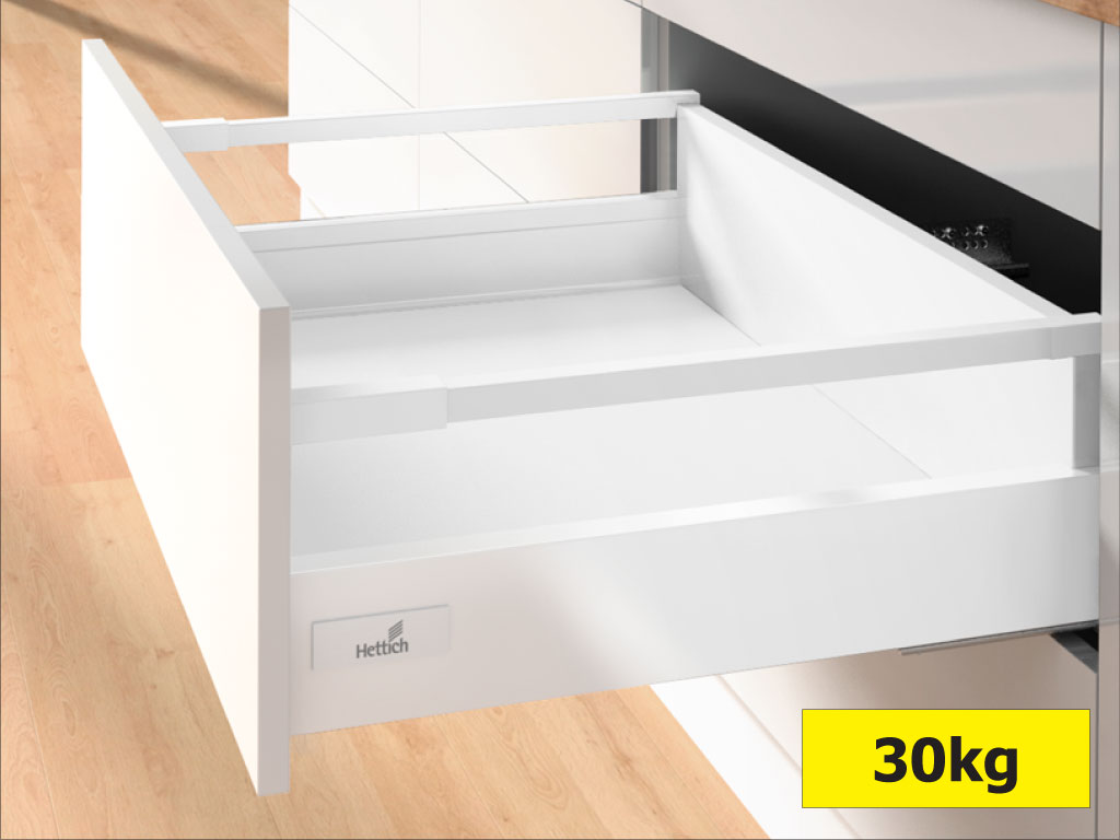 144m Height Hettich Atira Standard Drawer Front White | Woodworking ...