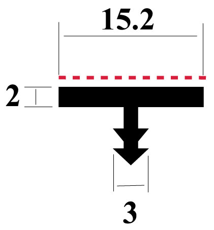 PVC T-Bar Silver 15.2mm | Woodworking Machinery, Materials and ...