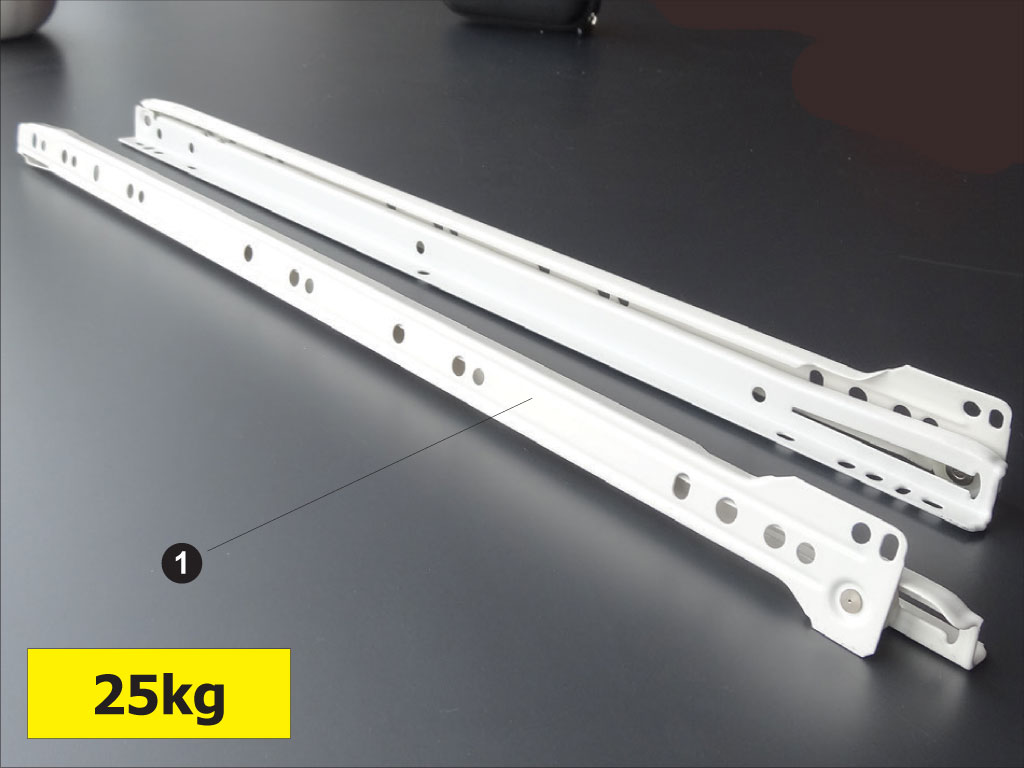 Bottom Mounted Slides White | Woodworking Machinery, Materials and ...