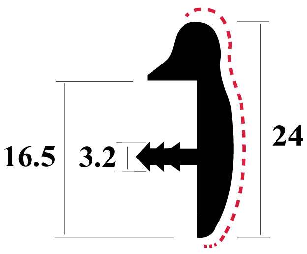 PVC T-Bar Black 16.5mm | Woodworking Machinery, Materials and ...